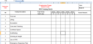HSE Training & Induction Procedure Template for Construction [Editable ...